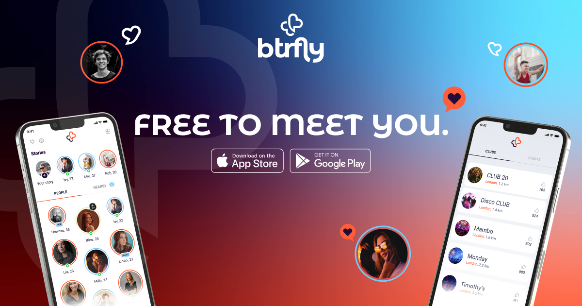 Btrfly: Local Dating App | Your date starts here