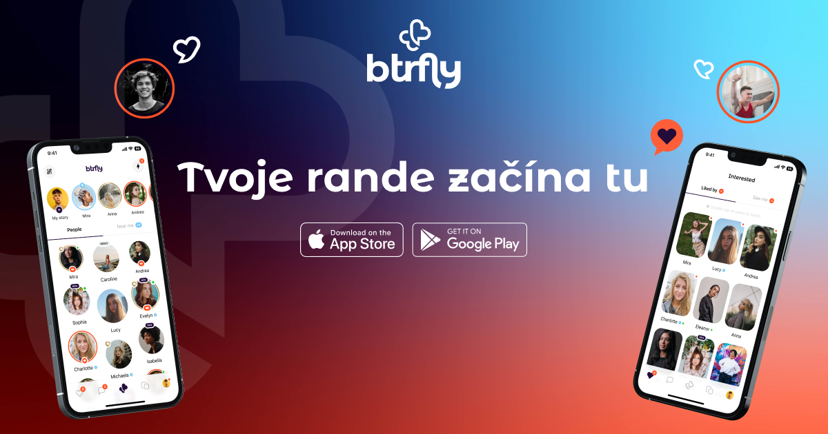 Btrfly: Lokálna zoznamka | Tvoje rande začína tu